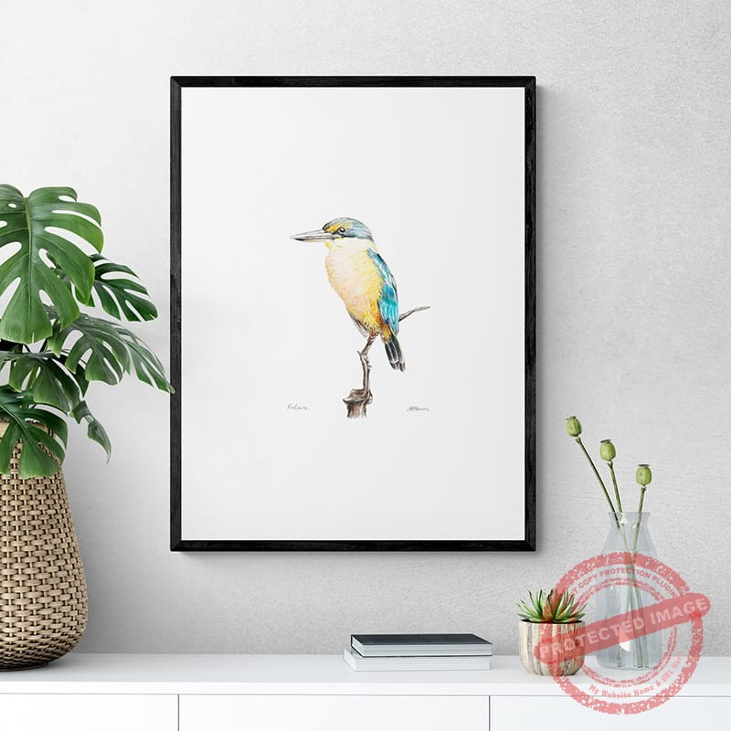 Kotare Art Print By Margie Carron - Art Collective