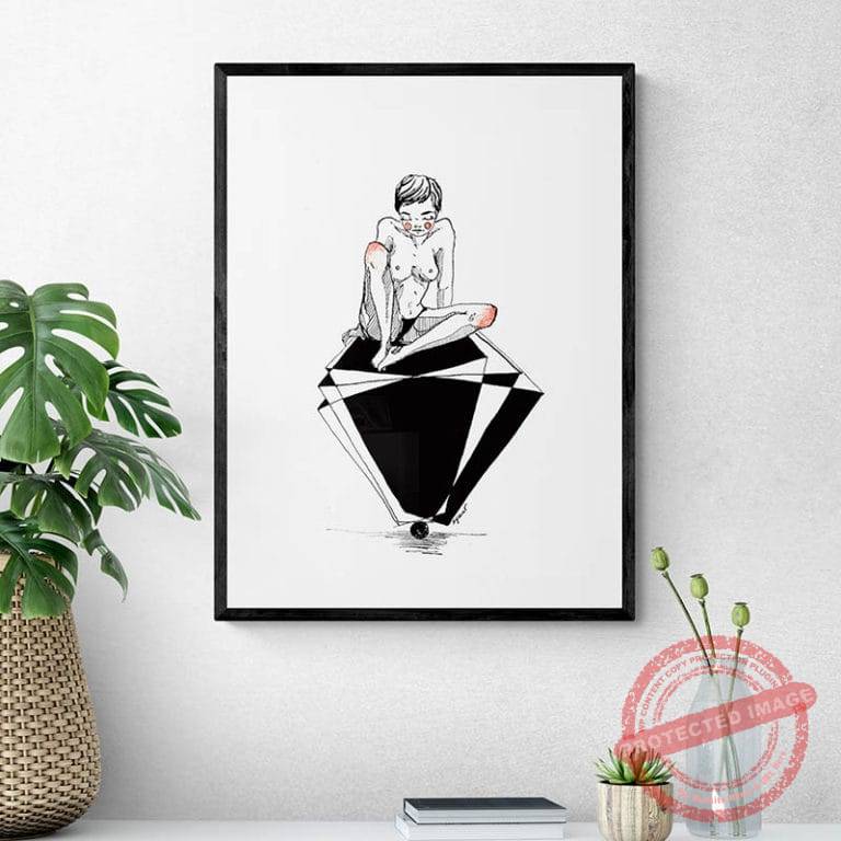 Wobbly Art Print By Emilie Geant - Art Collective