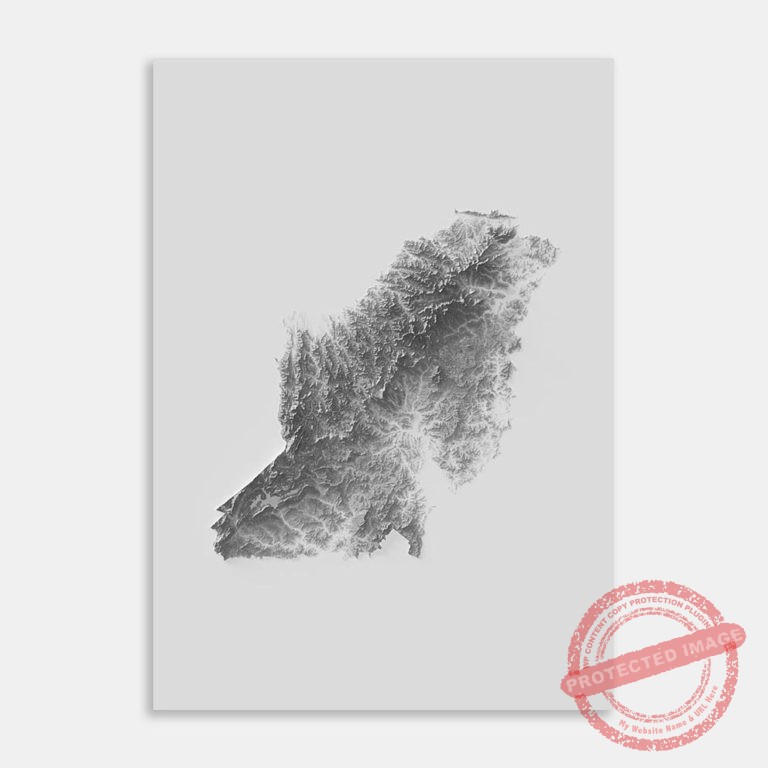 Gisbourne Topography Art Print By Hamish Visser - Art Collective