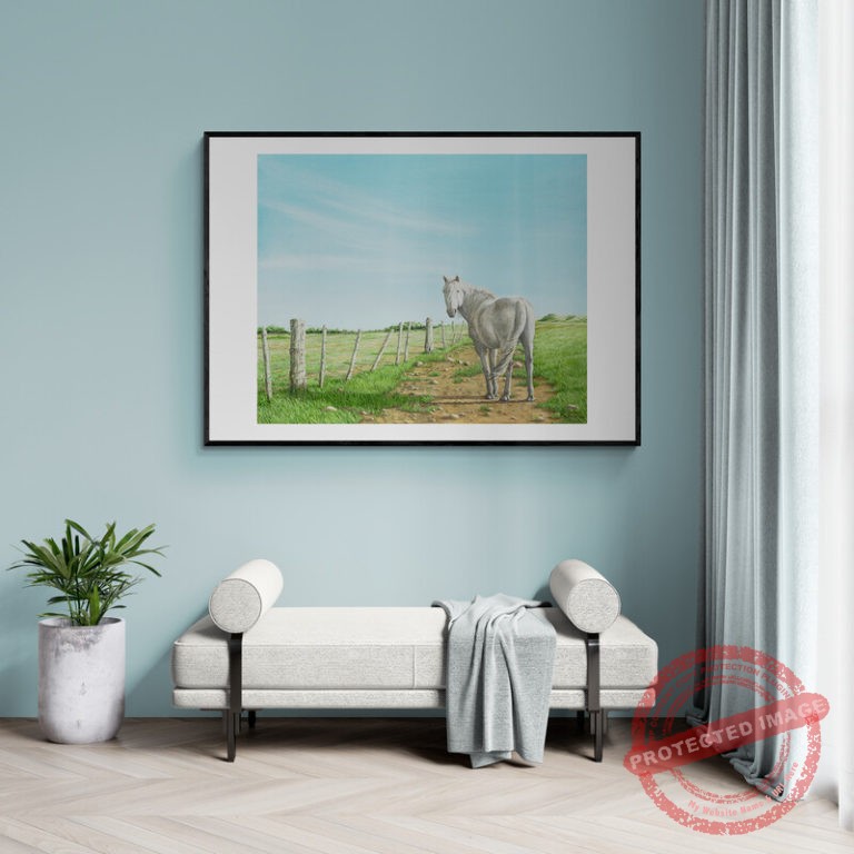Caspers In The Back Paddock Art Print By Cathy Radford - Art Collective