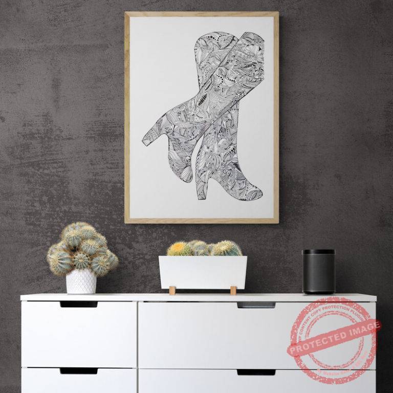 Fancy Footwork Art Print By Marlene Shores - Art Collective