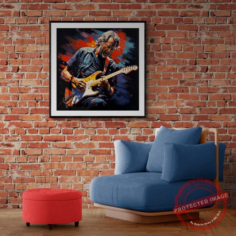 Eric Clapton Art Print By Candace Pettus - Art Collective