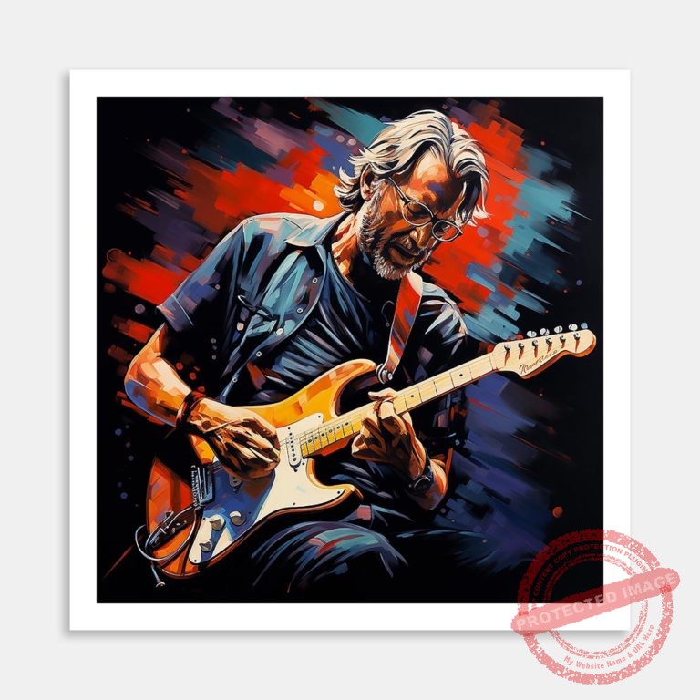 Eric Clapton Art Print By Candace Pettus - Art Collective