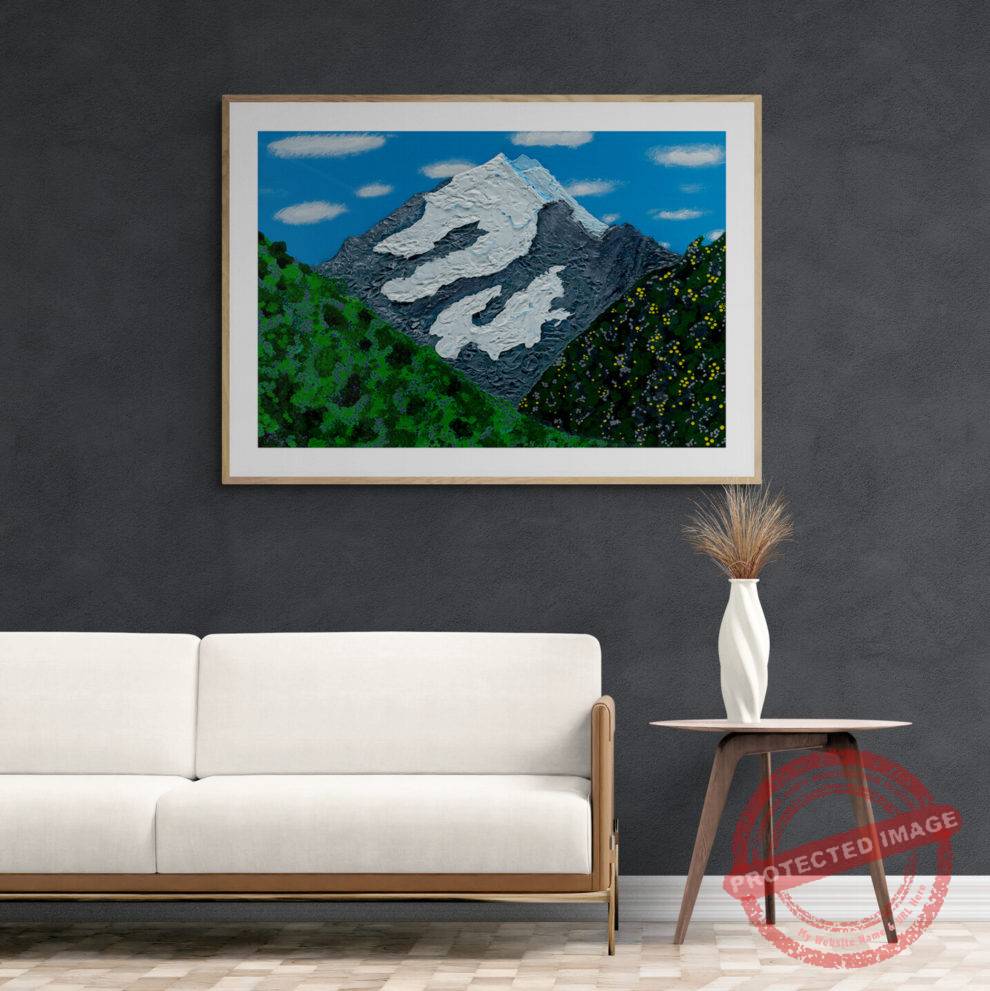 A Peak at Aoraki (Mt Cook) Art Print By Madi Mackay - Art Collective