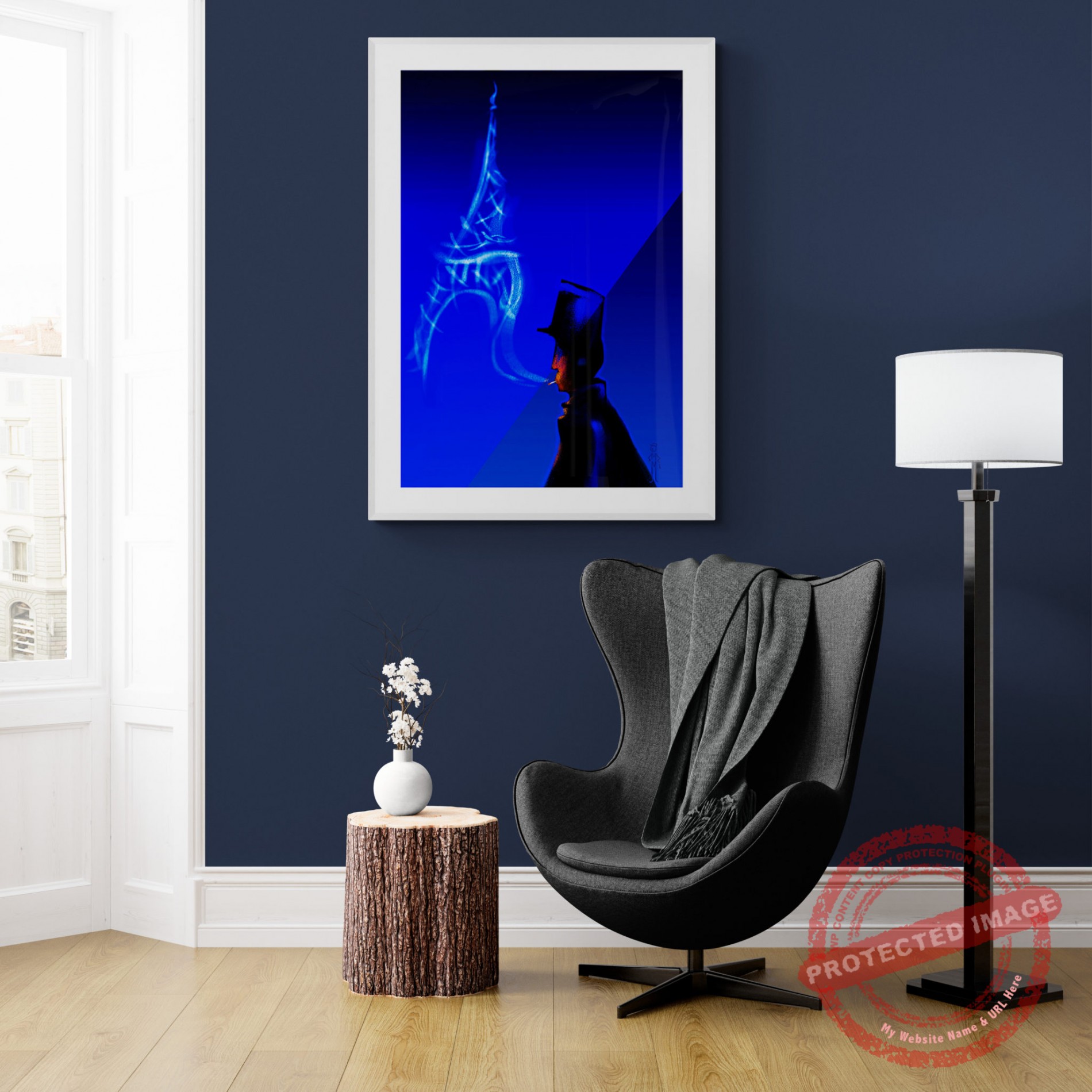 Van Cop Art Print By Michael Rollo Mirfin - Art Collective