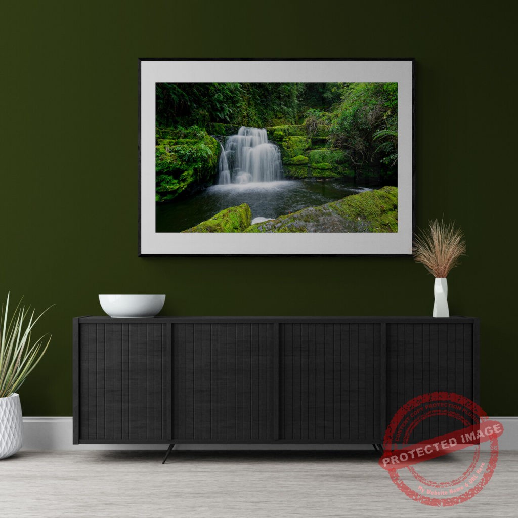 Matai Waterfalls The Catlins Art Print By Gary Webber - Art Collective