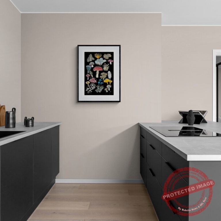 Mushrooms And Fungi Art Print By Lesh Creates - Art Collective