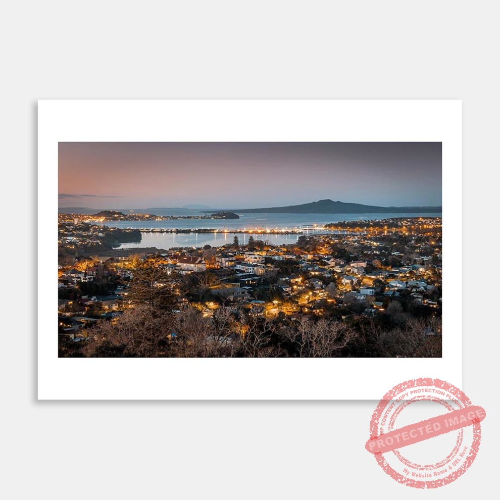 Rangitoto Lights Art Print By Jeff Michaels - Art Collective