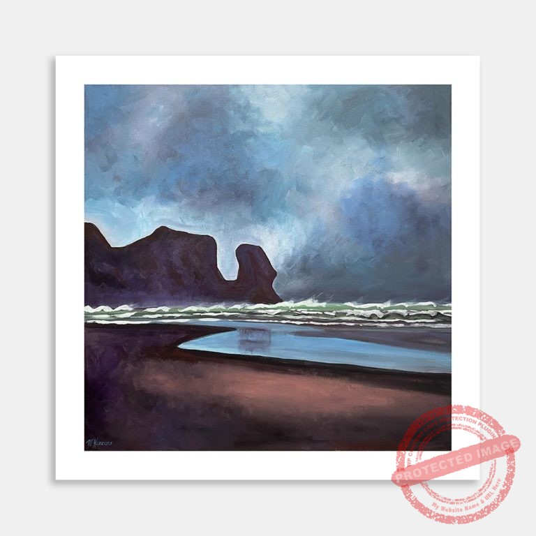 Te Henga Southward Art Print By Martin Hermans - Art Collective